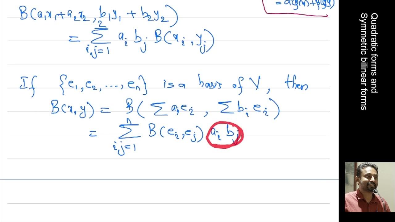 Introduction to Quadratic forms-Part I - YouTube
