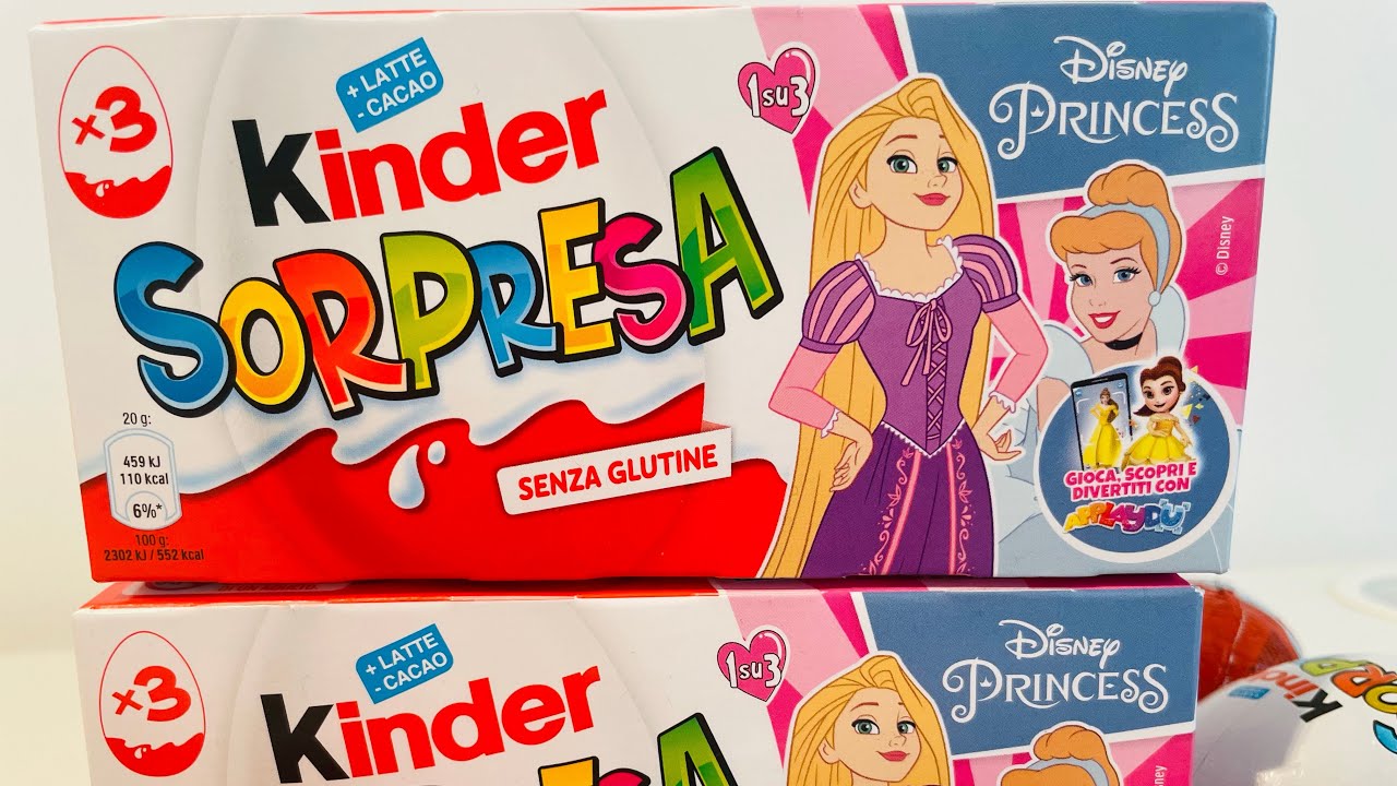 Princess Kinder Surprise ASMR Unboxing - YouTube