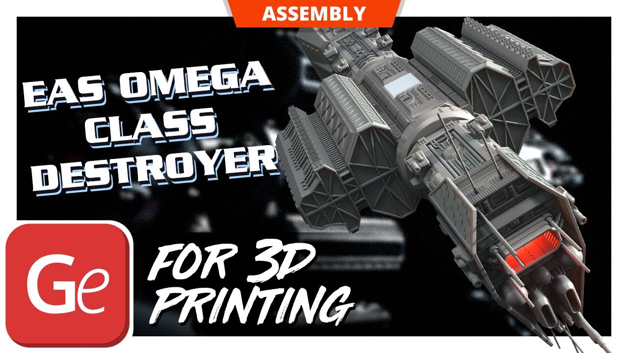 EAS Omega Class Destroyer 3D Printing Model | Assembly by Gambody - YouTube