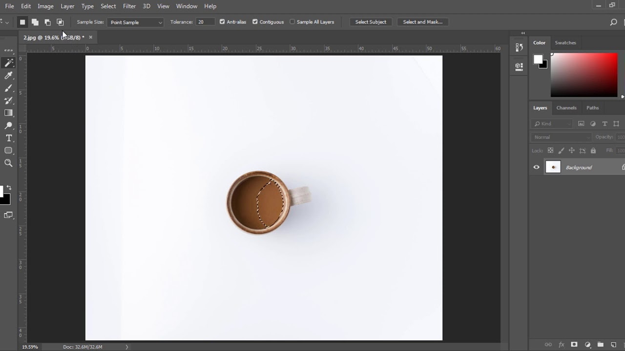 MAGIC WAND TOOL | Adobe Photoshop Tutorial - YouTube