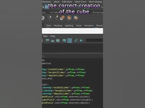 The correct creation of a cube in Maya #maya #autodesk #modeling #3d # ...