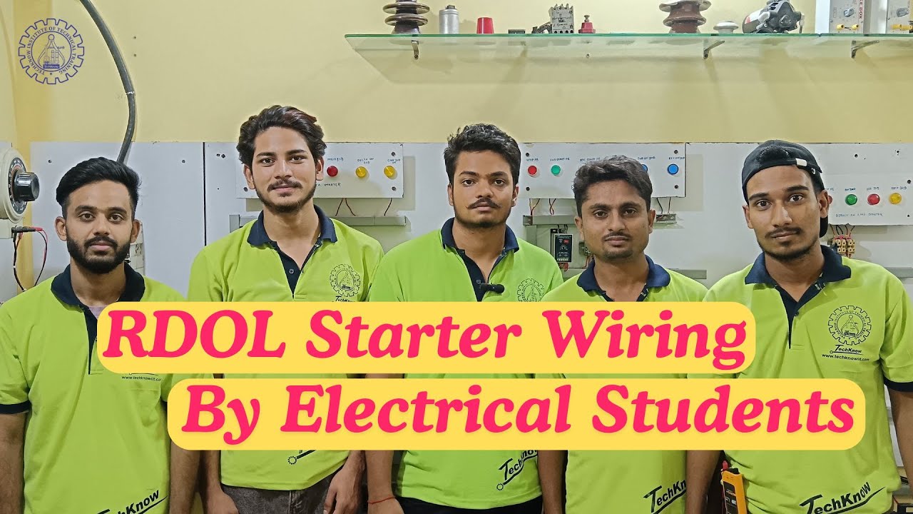 RDOL Starter Wiring By Electrical Students | Best Electrical Training ...