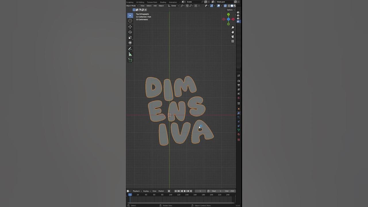 How to inflate text in Blender - Tutorial #3d #modeling #blender #render #cgi #tutorial #inflate ...