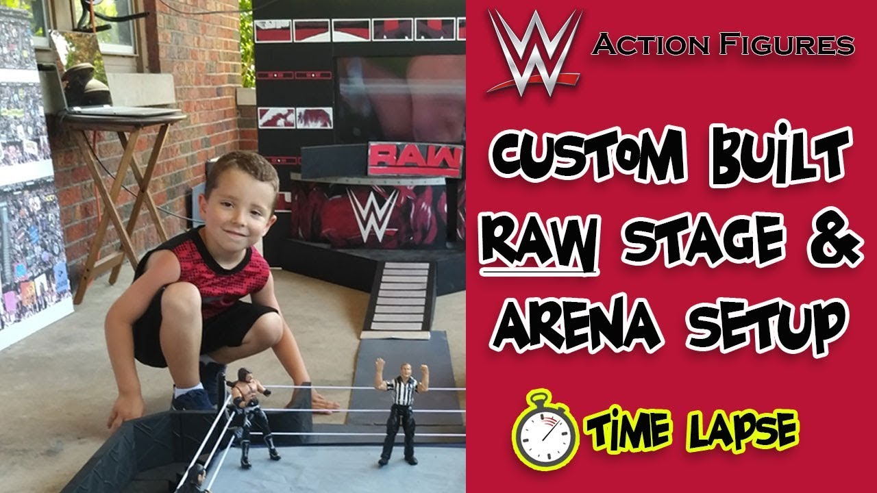 Custom Built RAW Stage and RAW Arena Setup For WWE Action Figures ...