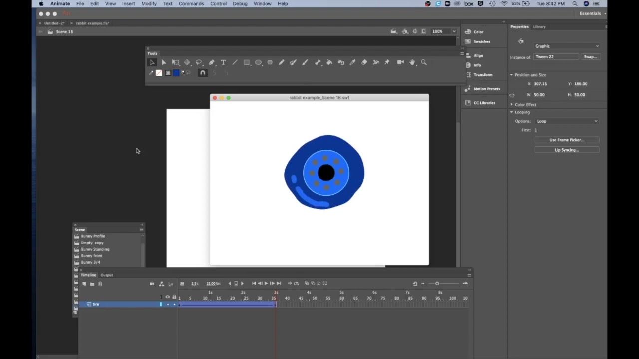 animate cc rotation - YouTube