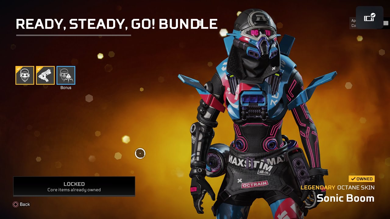 *OCTANE*-SONIC BOOM SKIN- ( GAMEPLAY-FIRST AND THIRD PERSON VIEW) - YouTube