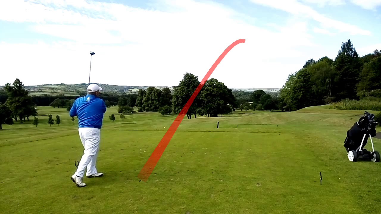 1st Hole Par 4 Tee Shot Filly Course Close House - YouTube