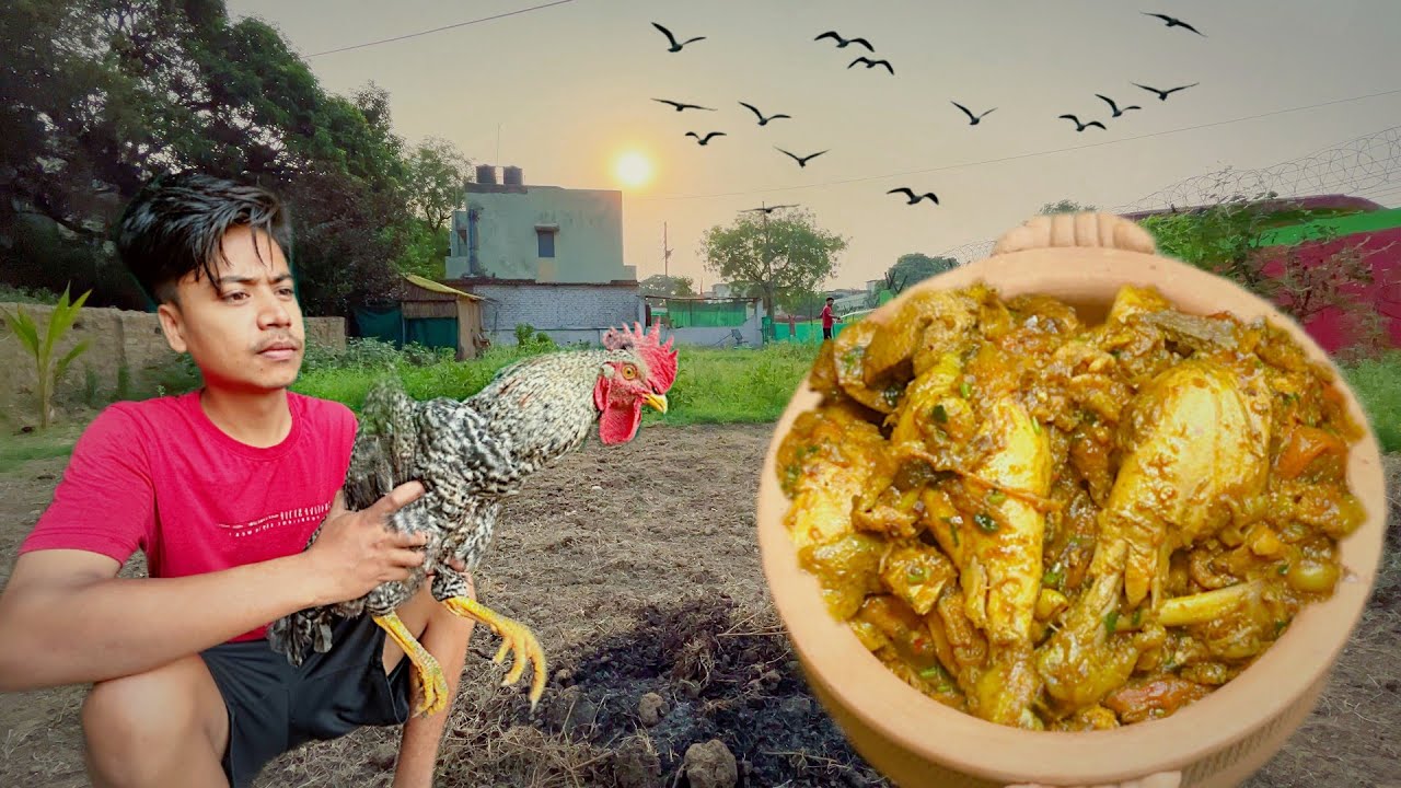 Masaledar Chicken Cooking | Sunday Enjoy In Our Place | Organic Village ...