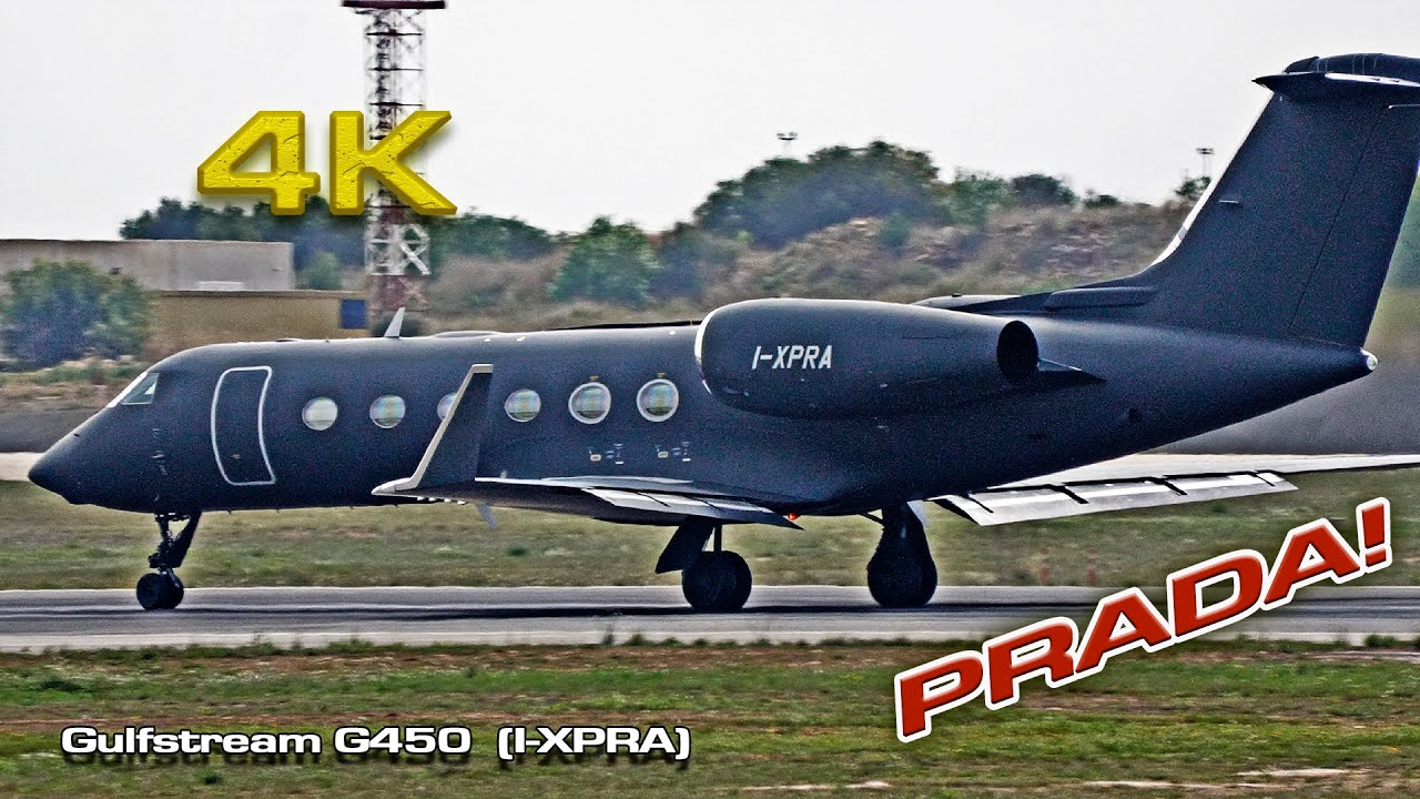 Gulfstream G450 Private Jet PRADA (I-XPRA) Valencia! - YouTube