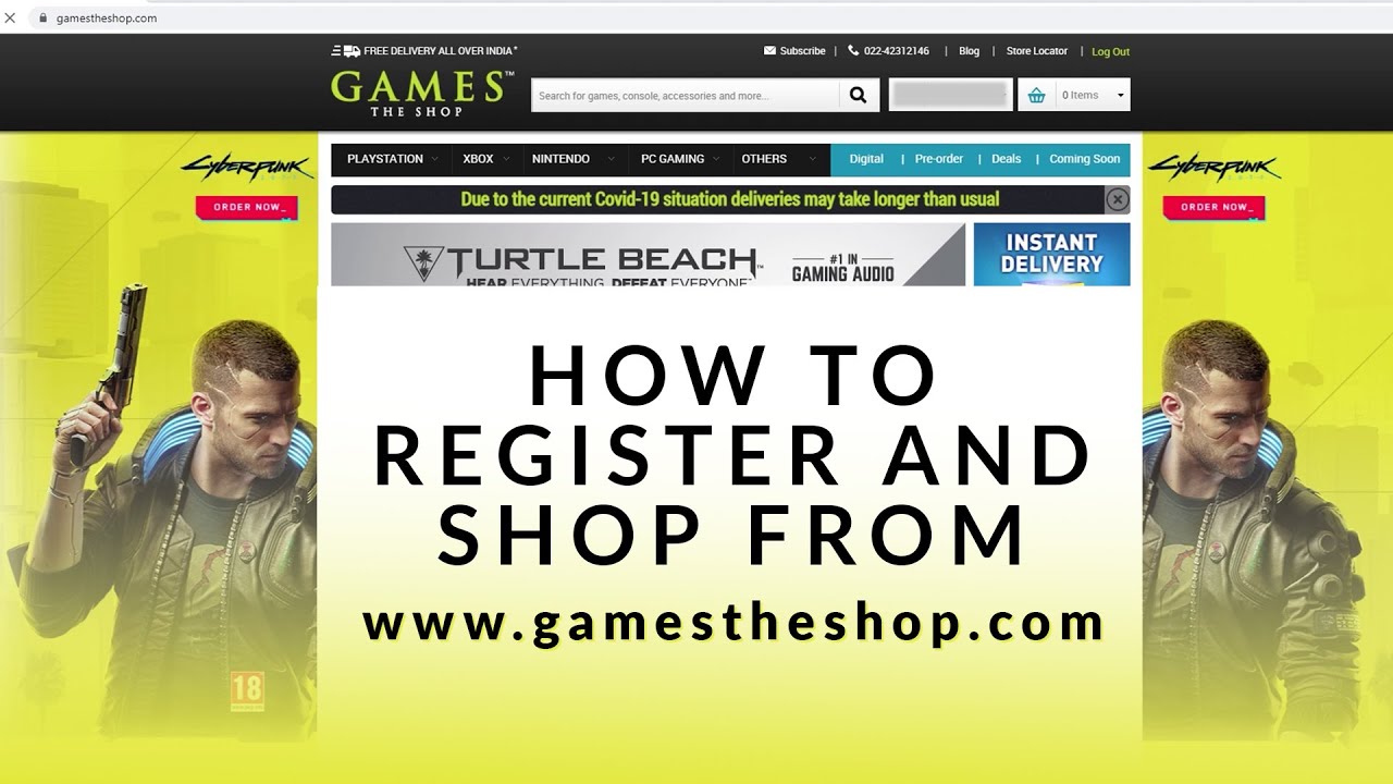 How To Register And Shop From Games The Shop - YouTube