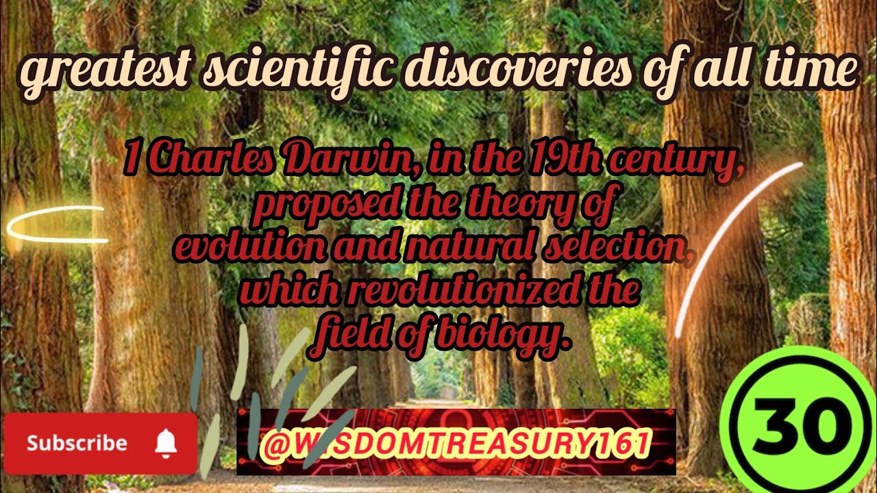 How is greatest scientific discoveries of all time (@wisdomtreasury 161 ...