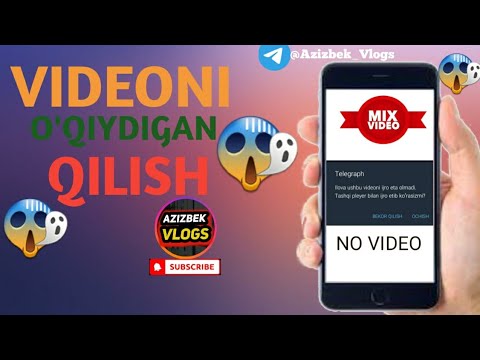 Videolarni o'qiydigan qilish😱  video ochmay qolsa ochish @Azizbek_Vlogs