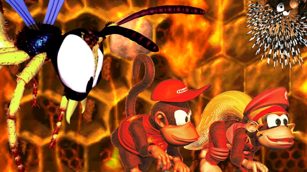Donkey Kong Country 2: Diddy's Kong-Quest (EP 7) ~ Zinger E-Bee-Demic ...