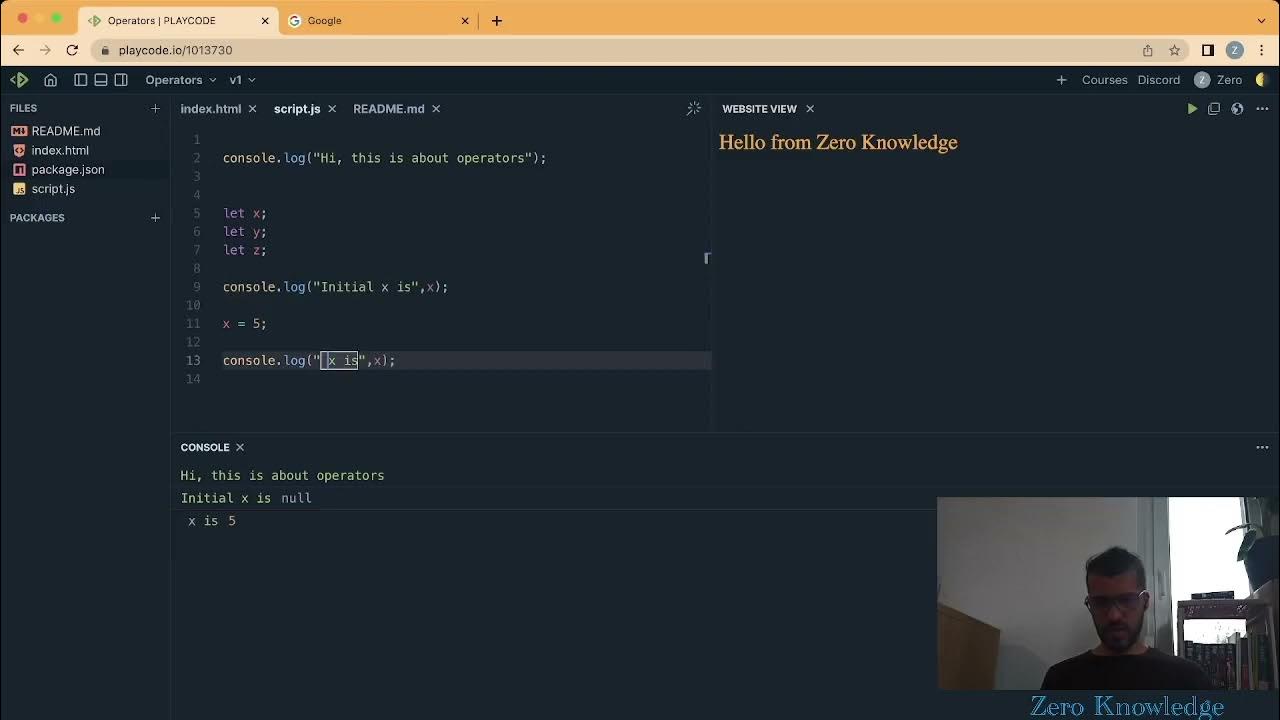 JavaScript: The Ultimate Guide To Understanding The Language | Lesson 3 | Operators - YouTube