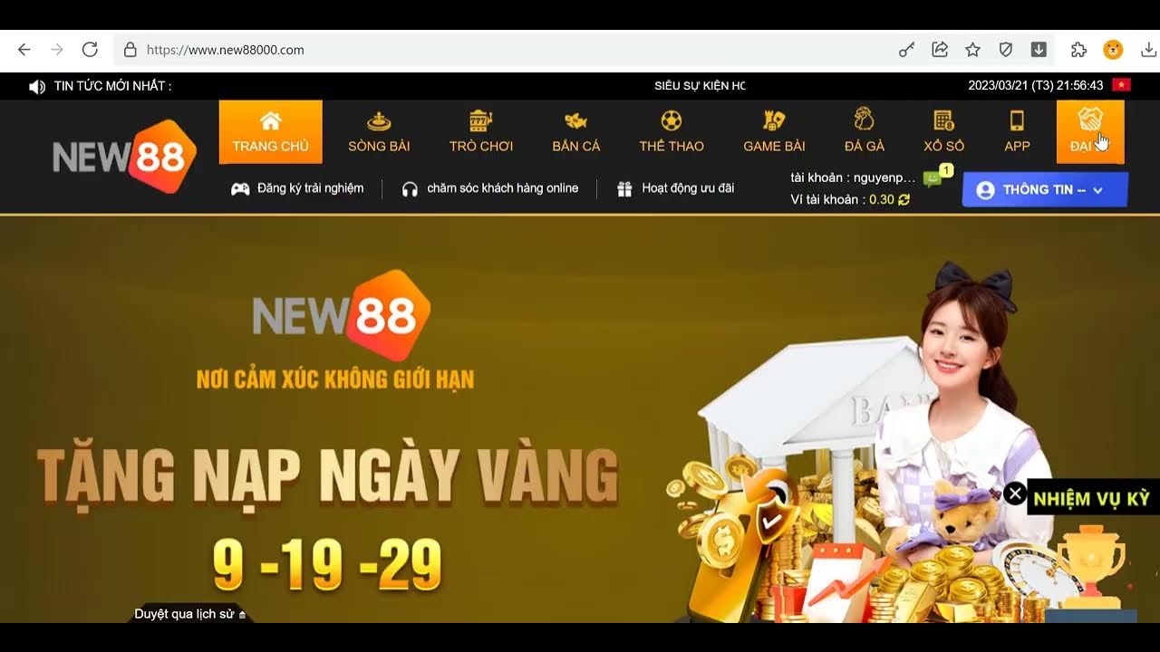 Kiếm Tiền Với Web Game Bài Uy Tín Hàng Đầu New88 - YouTube