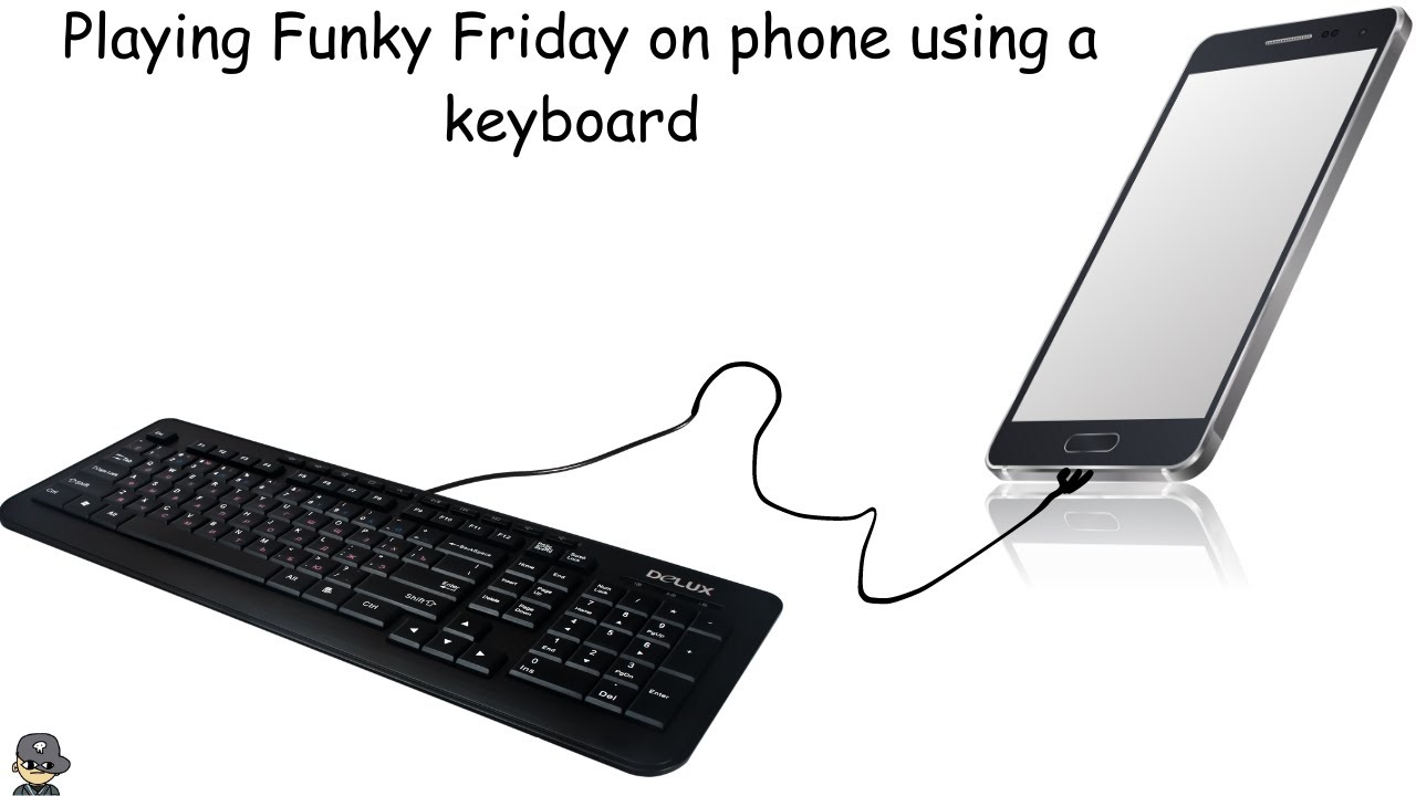 Playing Funky Friday on phone using a keyboard - YouTube