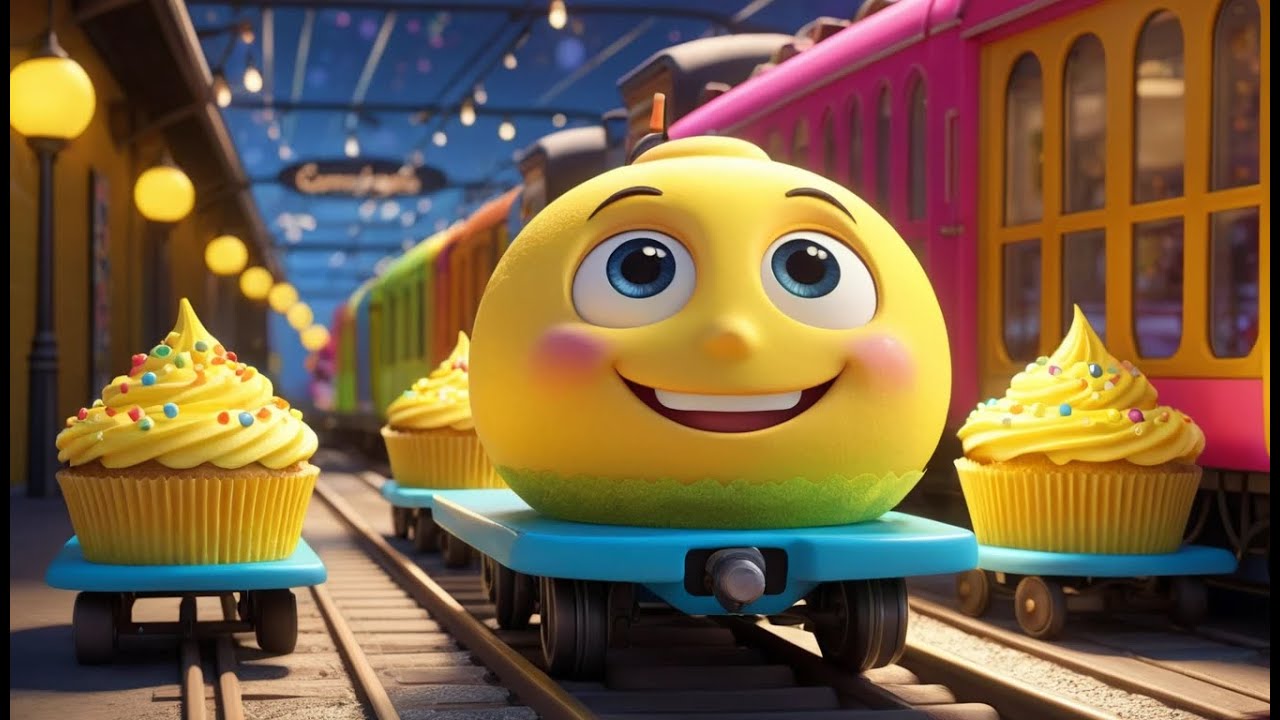 Train of Cupcakes – Learn Colors with Sweets | Fun Color Learning Song ...
