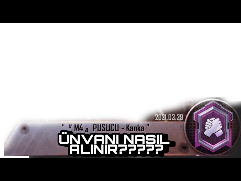 m4 pusucu - kanka ünvanı nasıl alınır