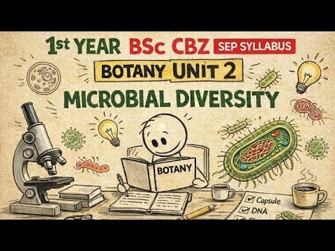 BSc Botany | Microbial Diversity | Unit–2 | 100% Important Exam ...