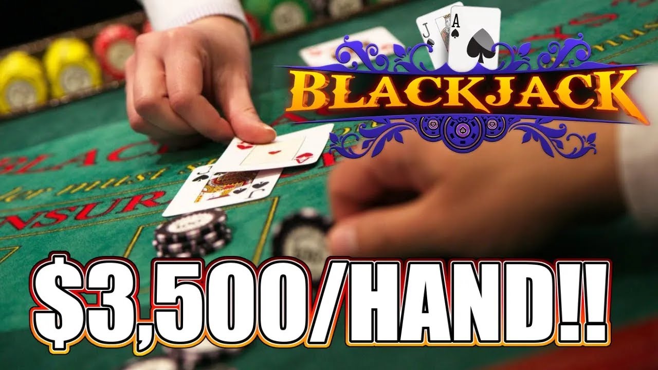 BLACKJACK!! $3,500 PER HAND! ★ HIGH LIMIT BLACKJACK AT CAESARS PALACE ...