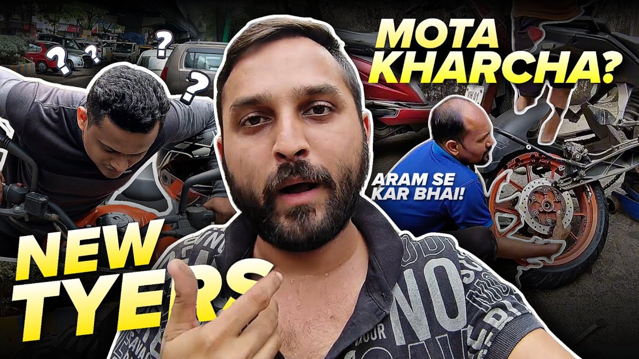 Apne Duke k saath hua haadsa!! Change karne pade Tyres🤦🏻 - YouTube