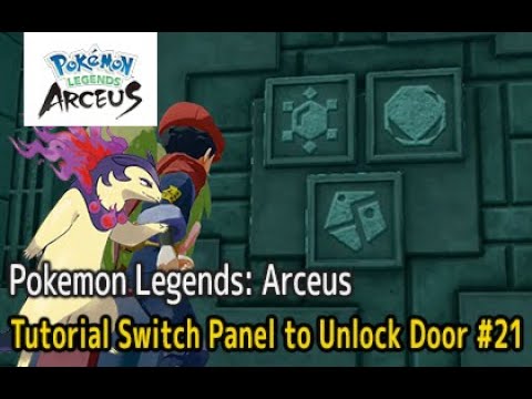 Pokemon Legends Arceus - Tutorial Switch Panel to Unlock Doors #21 ...