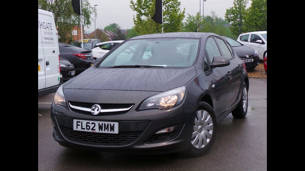2012 62 Vauxhall Astra 1.4 16V Exclusiv 5dr in grey - YouTube