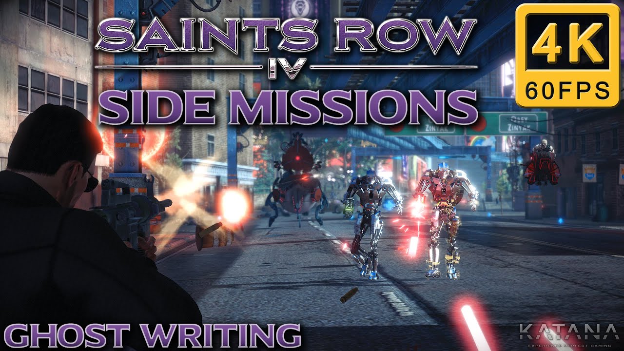 Saints Row 4 Side Mission Walkthrough | Hardcore | Ghost Writing - YouTube