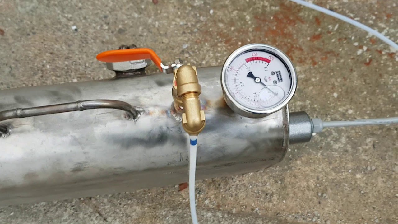 007가방형 스팀해빙기 만들기(Briefcase type steam pipe thawing machine) - YouTube