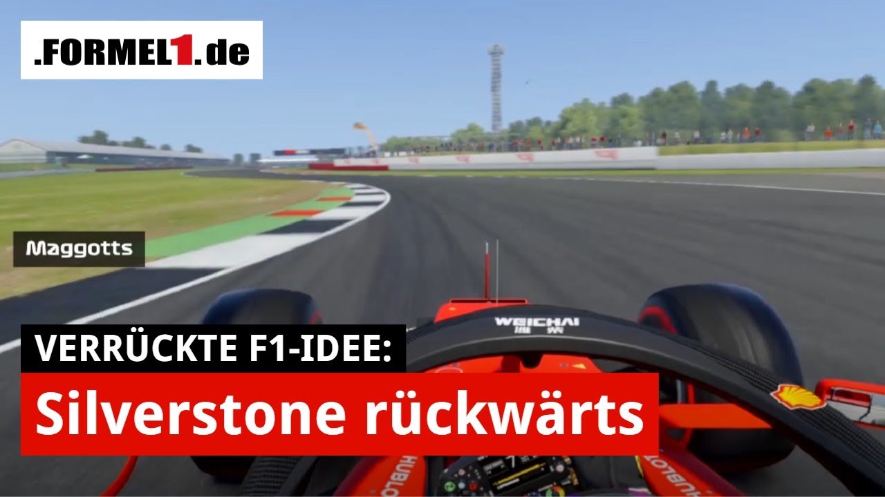 F1-Simulation: Eine Runde rückwärts in Silverstone - YouTube