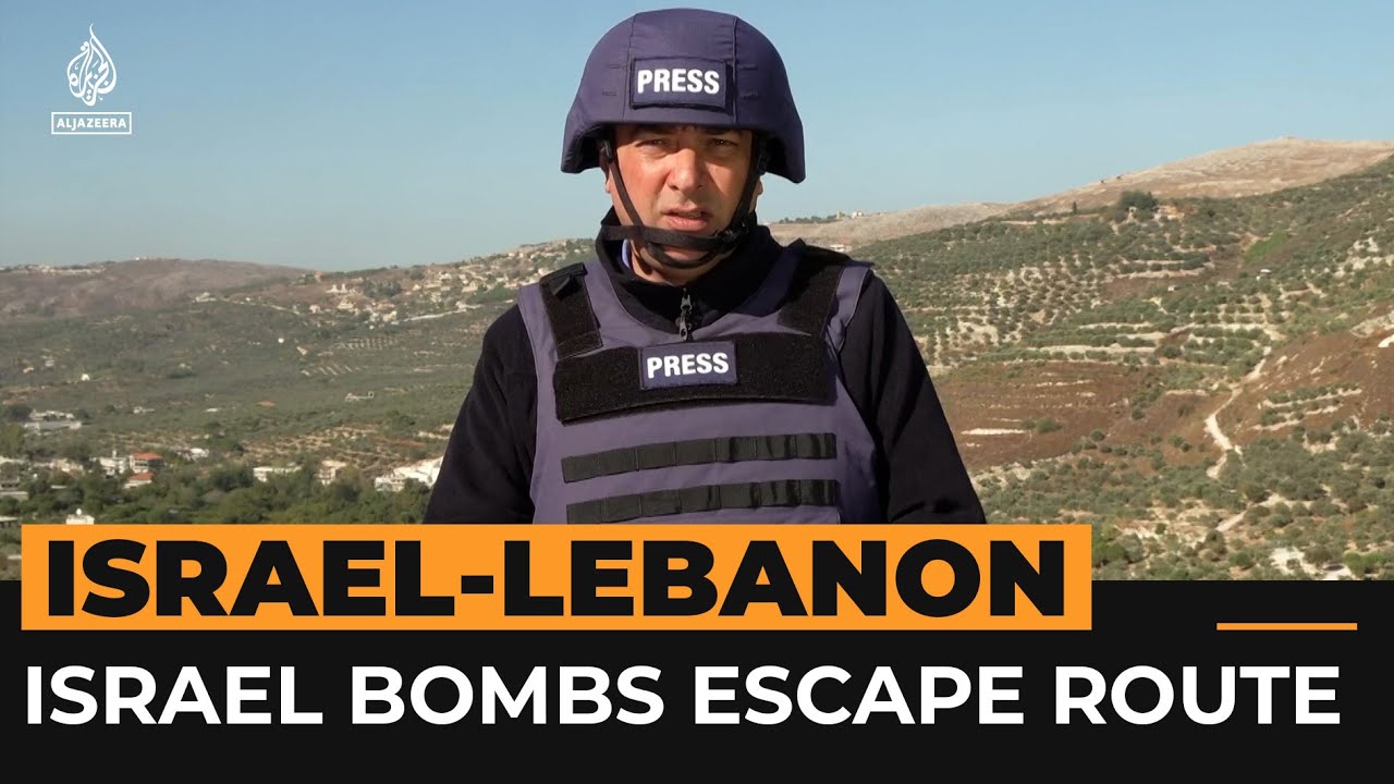 Israel bombs Lebanon escape route after issuing evacuation orders | Al ...