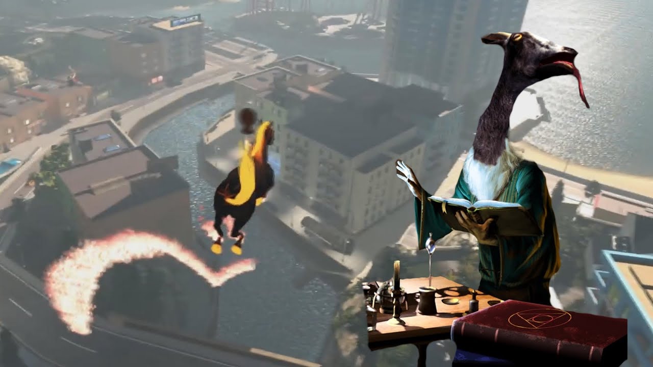 Playing Goat Simulator with mods 2 alchemist goat - YouTube