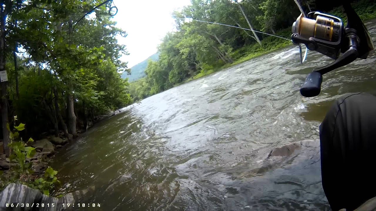 Fast River Trout Fishing - YouTube