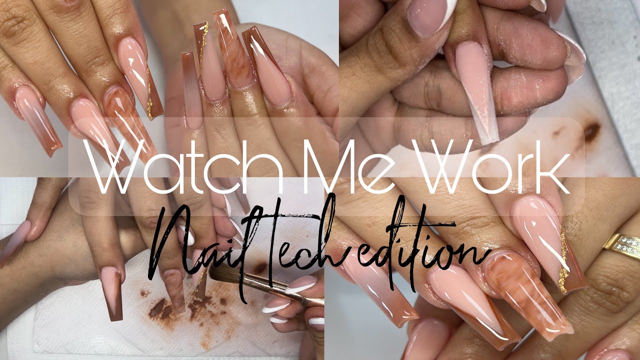 How To Do Nails! *All acrylic work* - YouTube