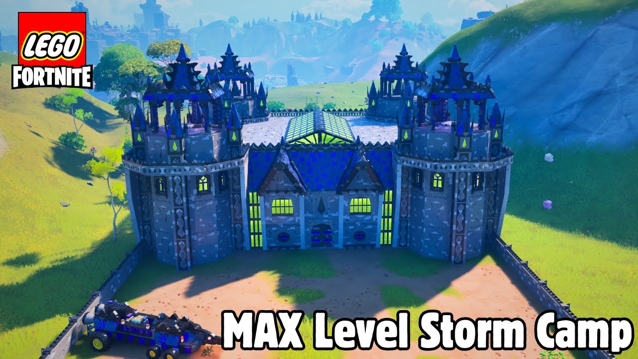 MAX LEVEL Raven's Storm Camp Castle in Lego Fortnite - YouTube