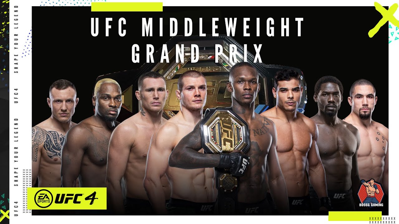 UFC MIDDLEWEIGHT GRAND PRIX UFC 4 (Feb 23, 2021 Rankings) - YouTube