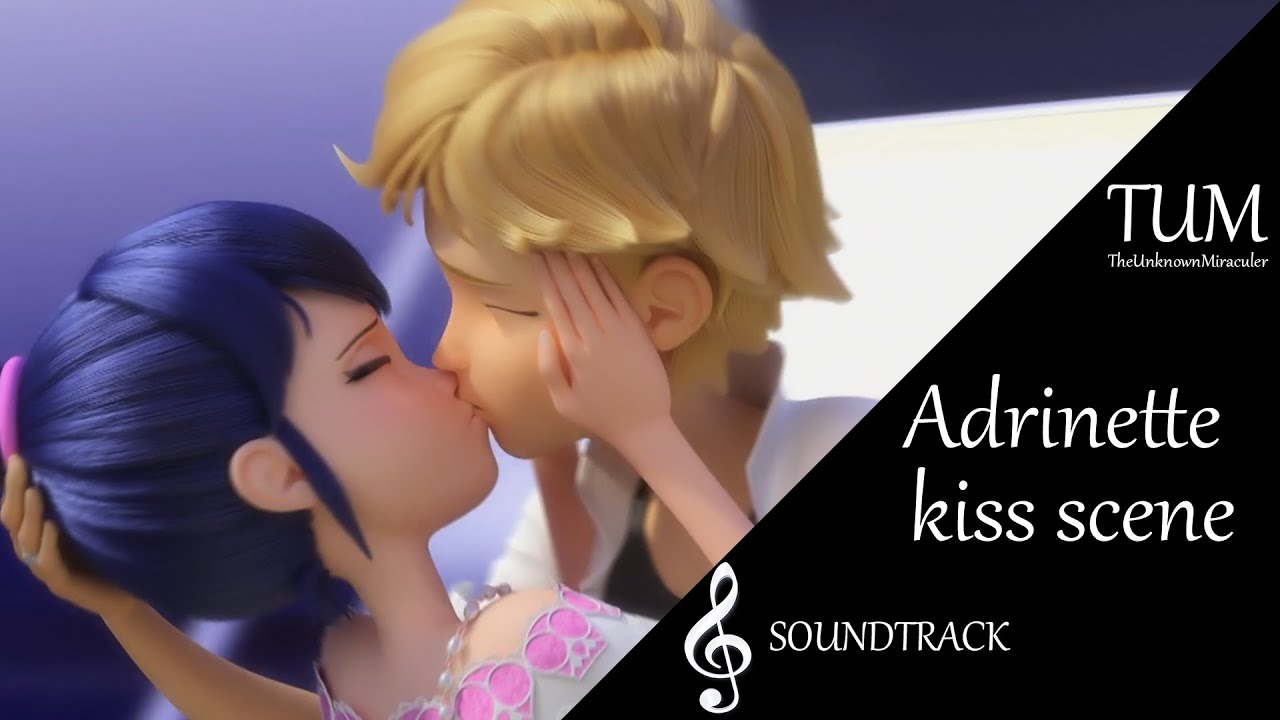 Miraculous: Adrinette kiss scene (from Revolution) | Soundtrack - YouTube