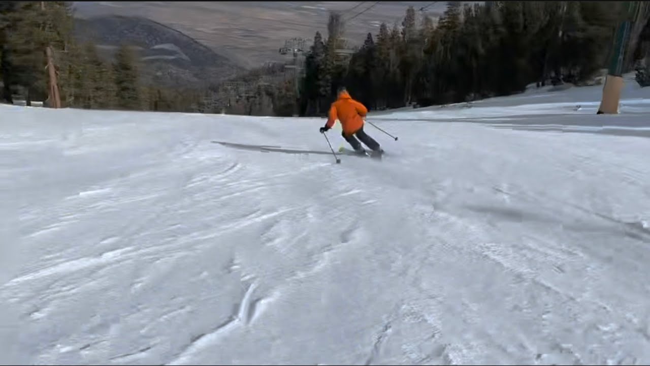 Carving on Olympic run at Heavenly, NV - YouTube
