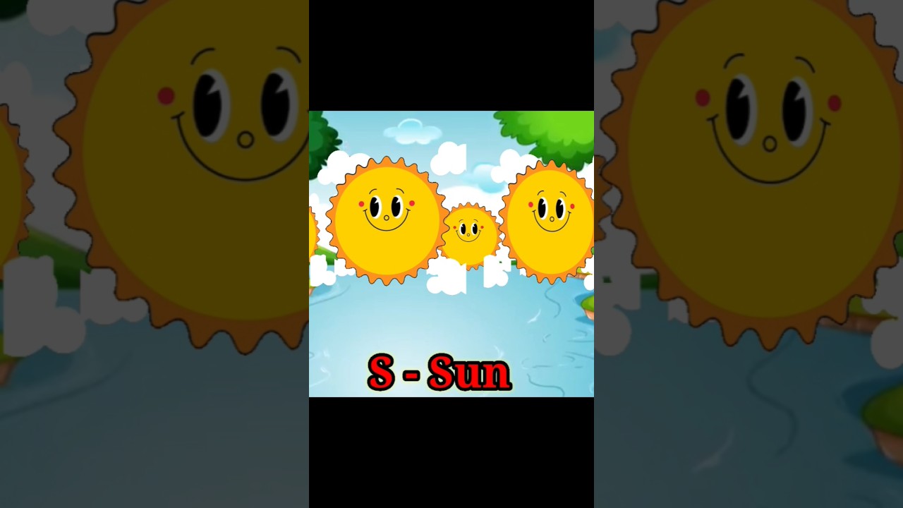 S for Sun | ABCD | letter s | Alphabet - YouTube
