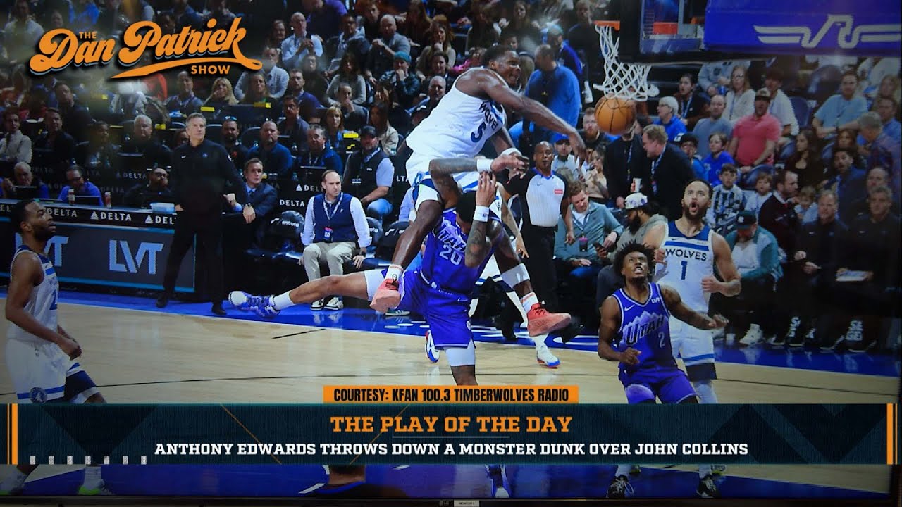 Play Of The Day: Anthony Edwards Throws Down A Monster Dunk Over John ...