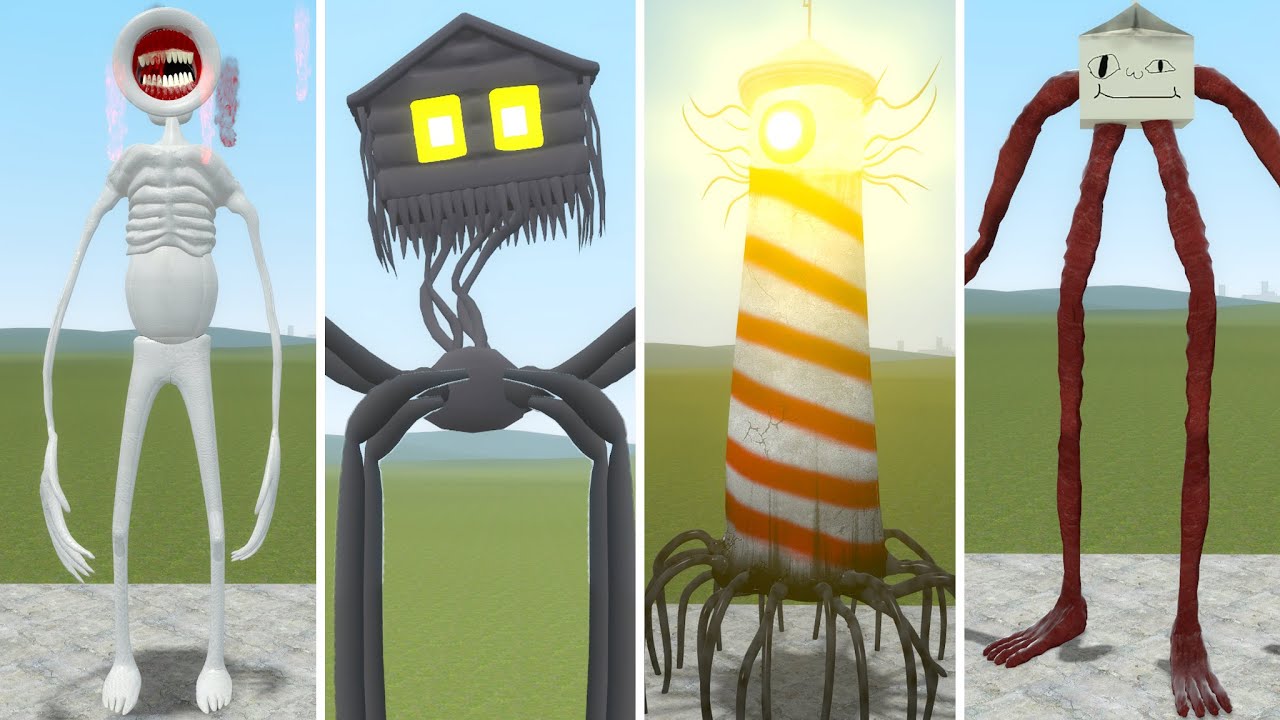 House Head vs Lighthouse Monster vs Milkwalker Head vs The Great Mother ...