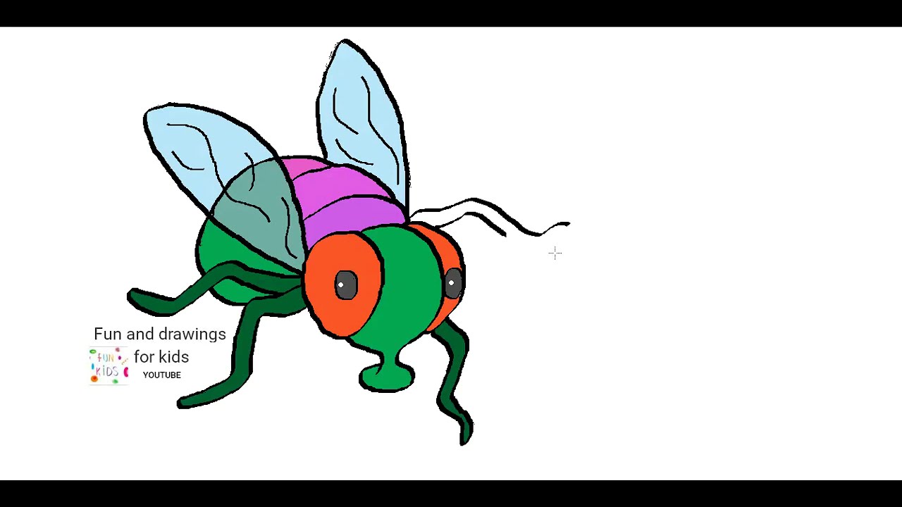 Comment dessiner une mouche - YouTube