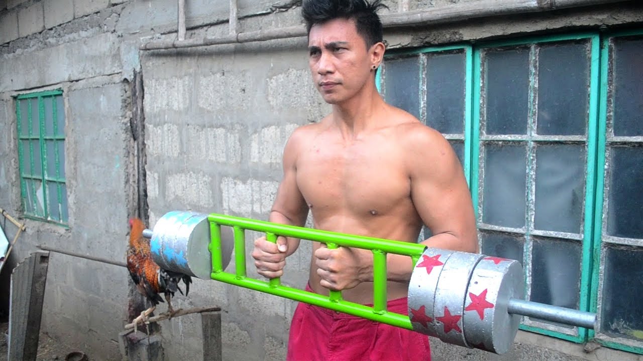 Bicep Workout - Homemade Weights - YouTube