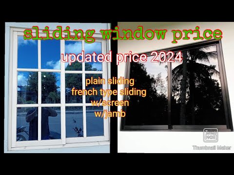 magkano ang isang sliding window #slidingwindow #priceupdated - YouTube
