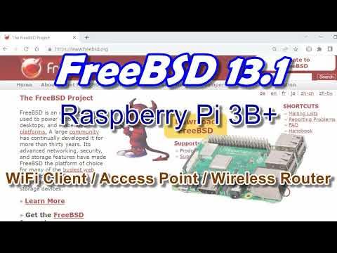 Implement Raspberry Pi Wi-Fi client/Access Point/Wireless Router using FreeBSD 13.1 - YouTube
