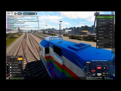 Train ride in RSU Roblox Rail Sim Universe - YouTube