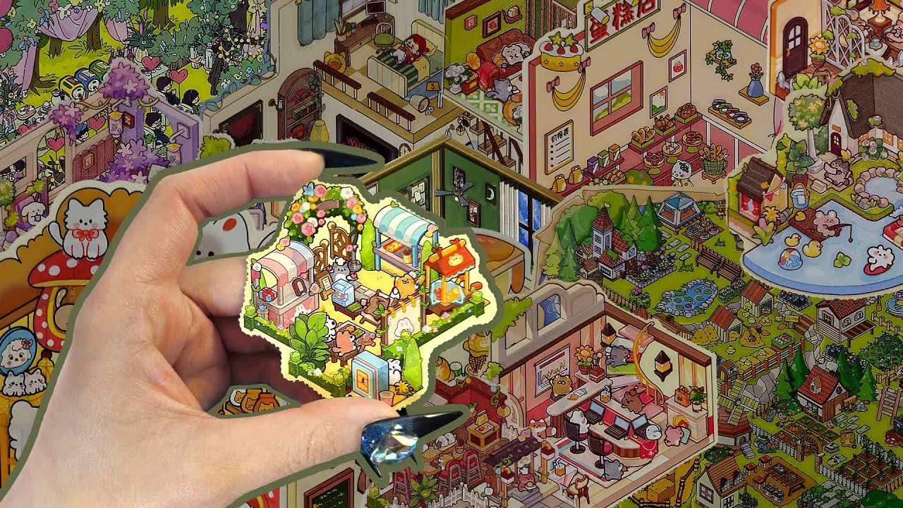 10+ Adorable 3D Sticker Scene Styles in 1+ Hour of Relaxing ASMR | Cozy ...