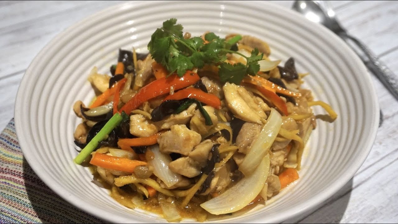 Stir Fried Chicken With Ginger | Gai Pad Khing | ไก่ผัดขิง - YouTube
