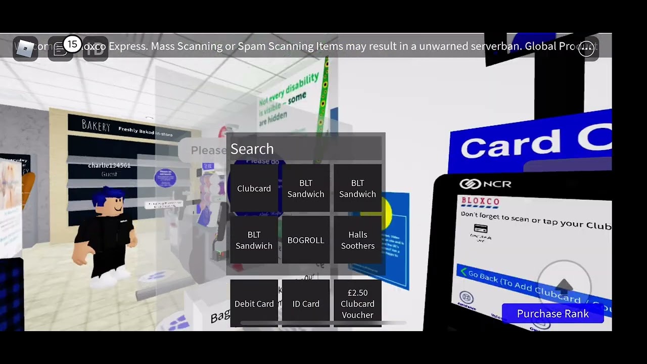 NCR Selfcheckout @Little Bloxco Convenience Store, Roblox, UK - YouTube