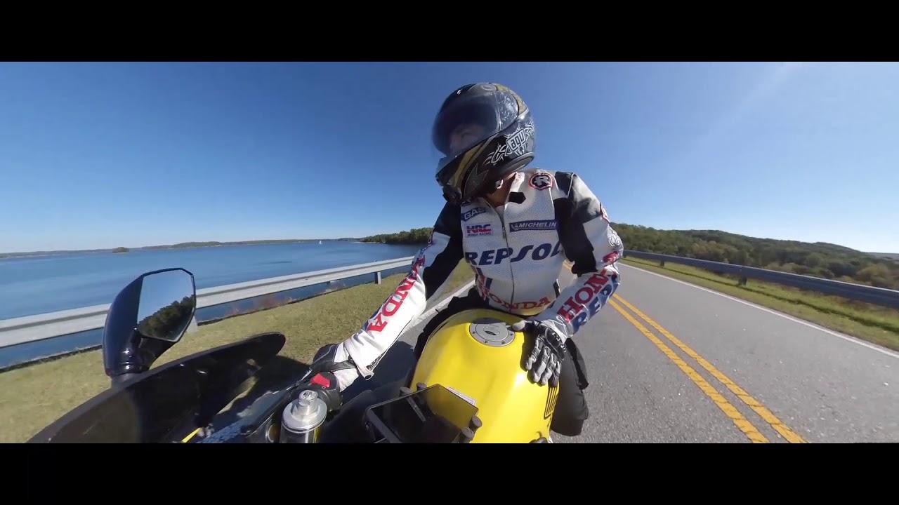 MotoVlog #13 2002 CBR F4i Top Out @142 mph and ride throught Lake ...